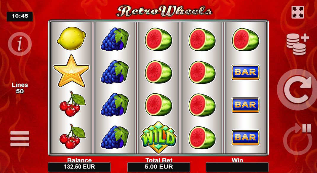 Retro Wheels online automat demo od Kajot zdarma | ČeskéKasino.cz