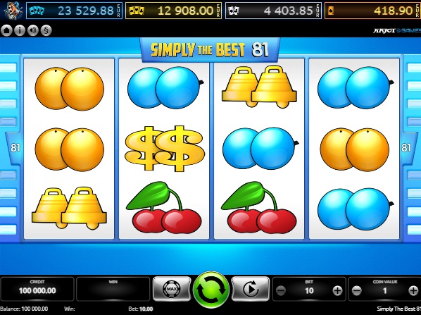 Simply the Best 81 demo automat zdarma | hrát online - ČeskéKasino.cz